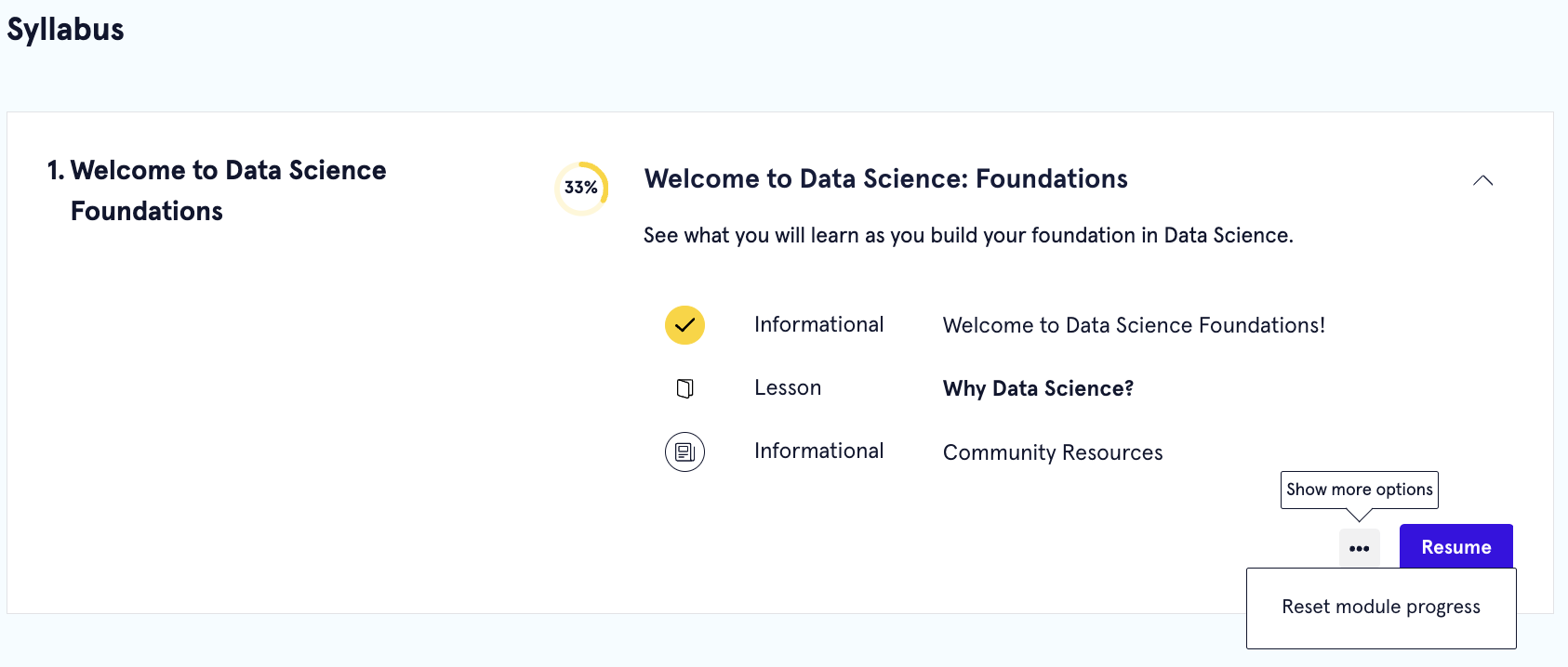 Reset Progress on a Course, Path, or Exercise – Codecademy Help Center